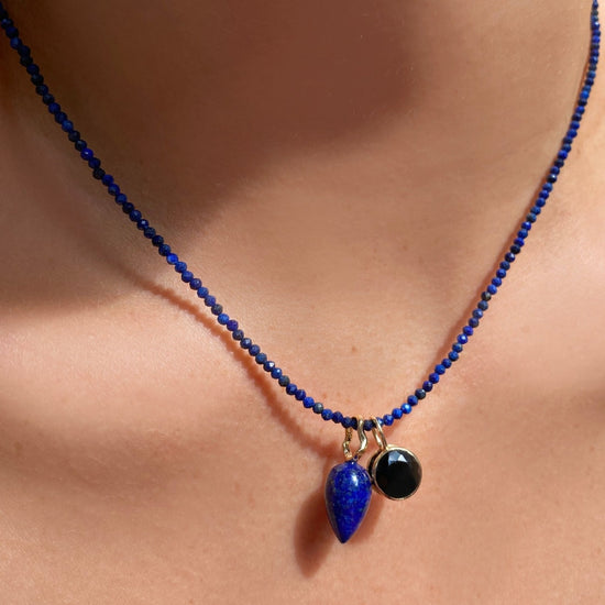 AMANDA PEARL // Slim Gemstone Necklace