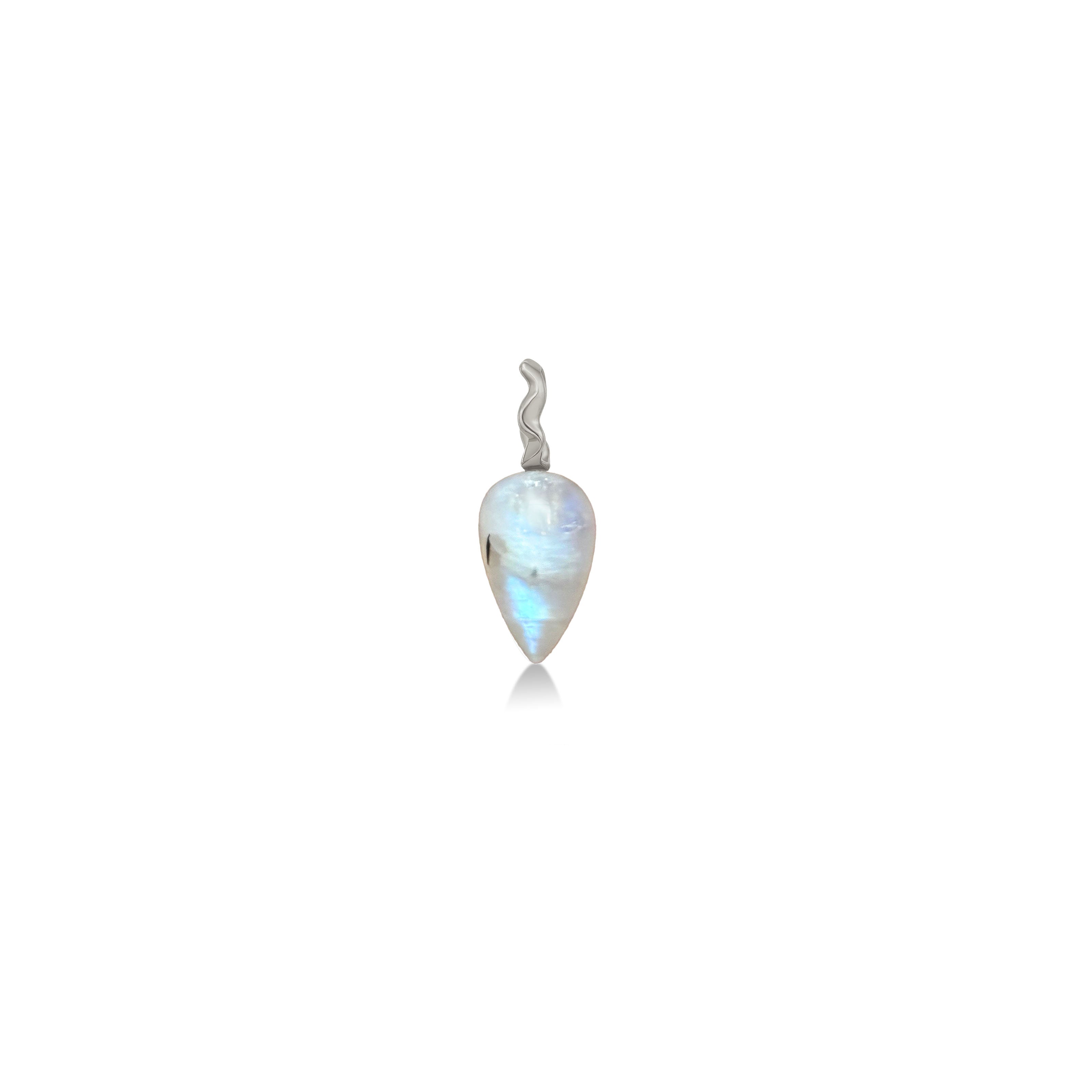 Rainbow Moonstone Drop Charm – AMANDA PEARL
